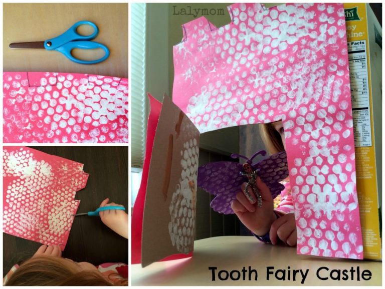 Tooth Fairy Finger Puppet and Tooth Castle Craft-Fine Motor Fridays ...