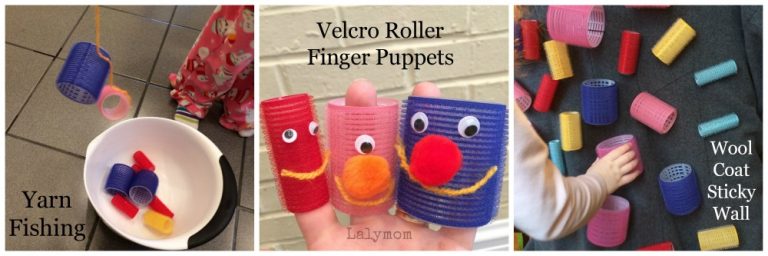 Fine Motor Skills Activities Ideas Using Velcro Rollers