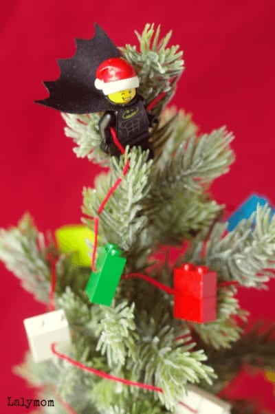 LEGO Christmas Mini Tree with LEGO Garland - LalyMom